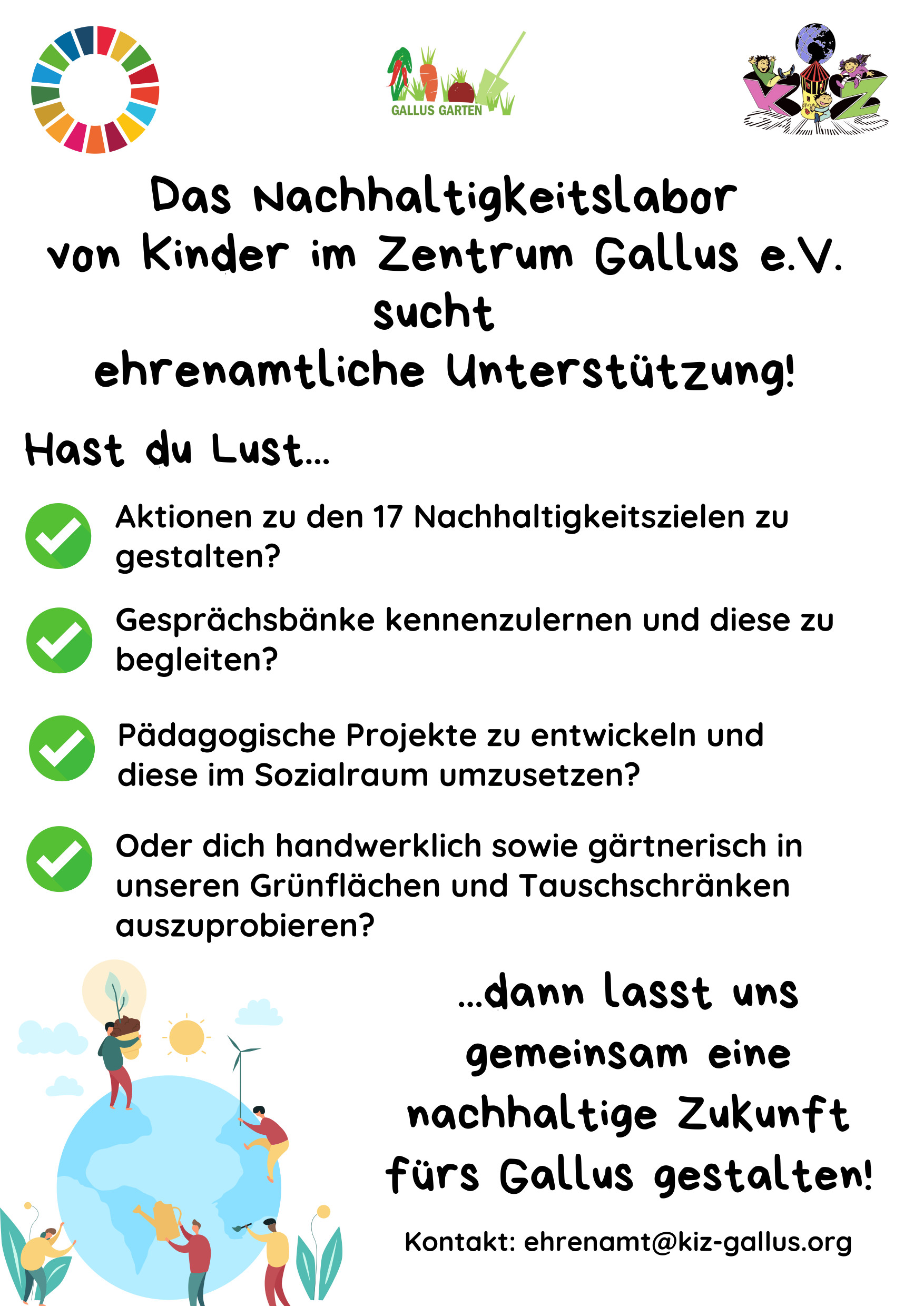 » Unser Nachhaltigkeitslabor sucht ehrenamtliche Unterstützung ...